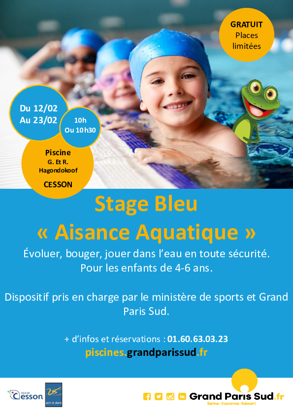 Stages d'hiver piscine | Ville de Cesson